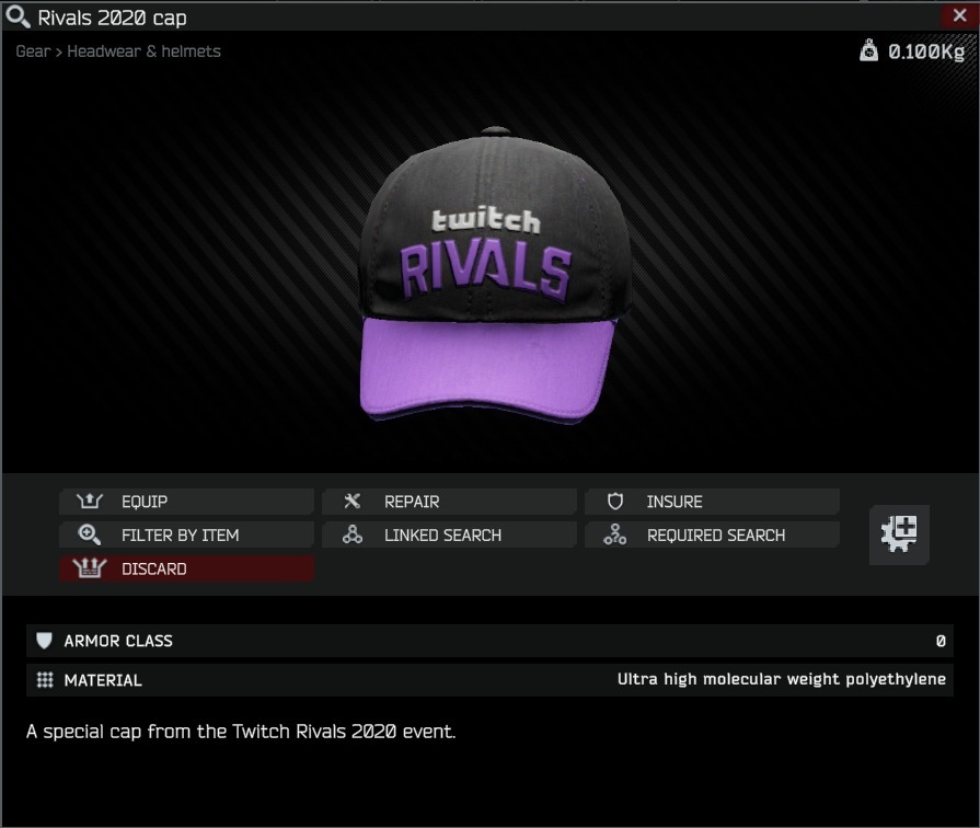 Rivals 2020 cap - Escape from Tarkov Wiki*